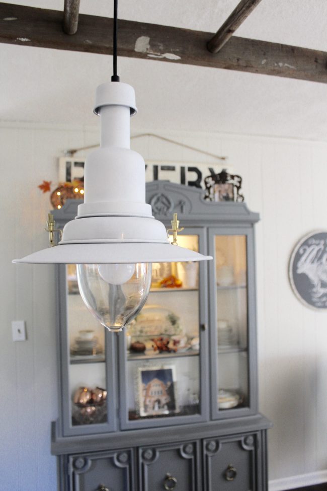 Antique Ladder and Pendant Lights - Life on Shady Lane