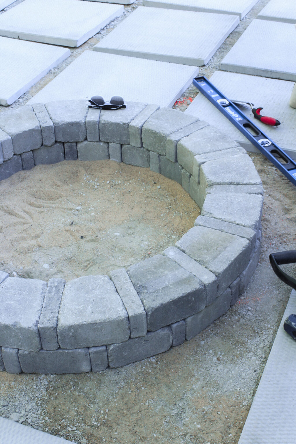 DIY Paver Patio and Firepit - Life on Shady Lane